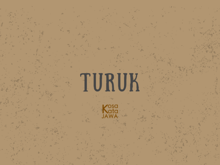 Turuk Artinya Dalam Bahasa Jawa Ke Indonesia & Contoh Kalimat ...