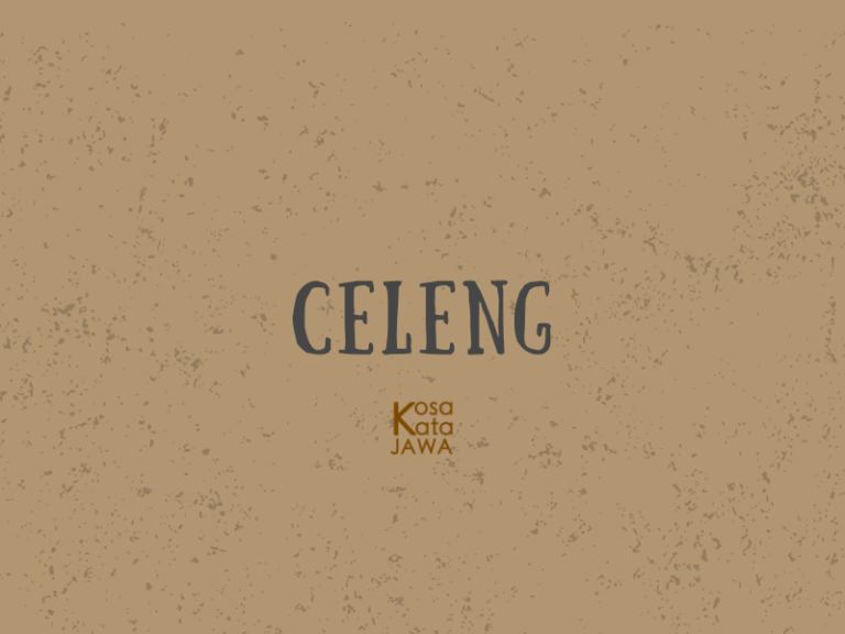 Celeng Artinya Dalam Bahasa Jawa Ke Indonesia & Contoh Kalimat ...