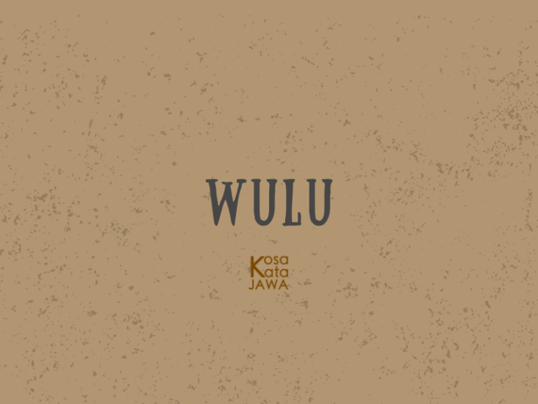 Wulu Artinya Dalam Bahasa Jawa Ke Indonesia & Contoh Kalimat - KosakataJawa.com