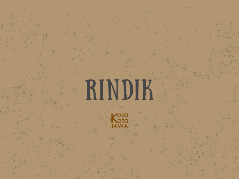 Rindik Artinya Dalam Bahasa Jawa Ke Indonesia & Contoh Kalimat ...